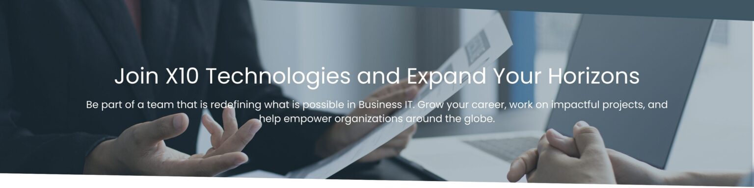 Careers - X10 Technologies